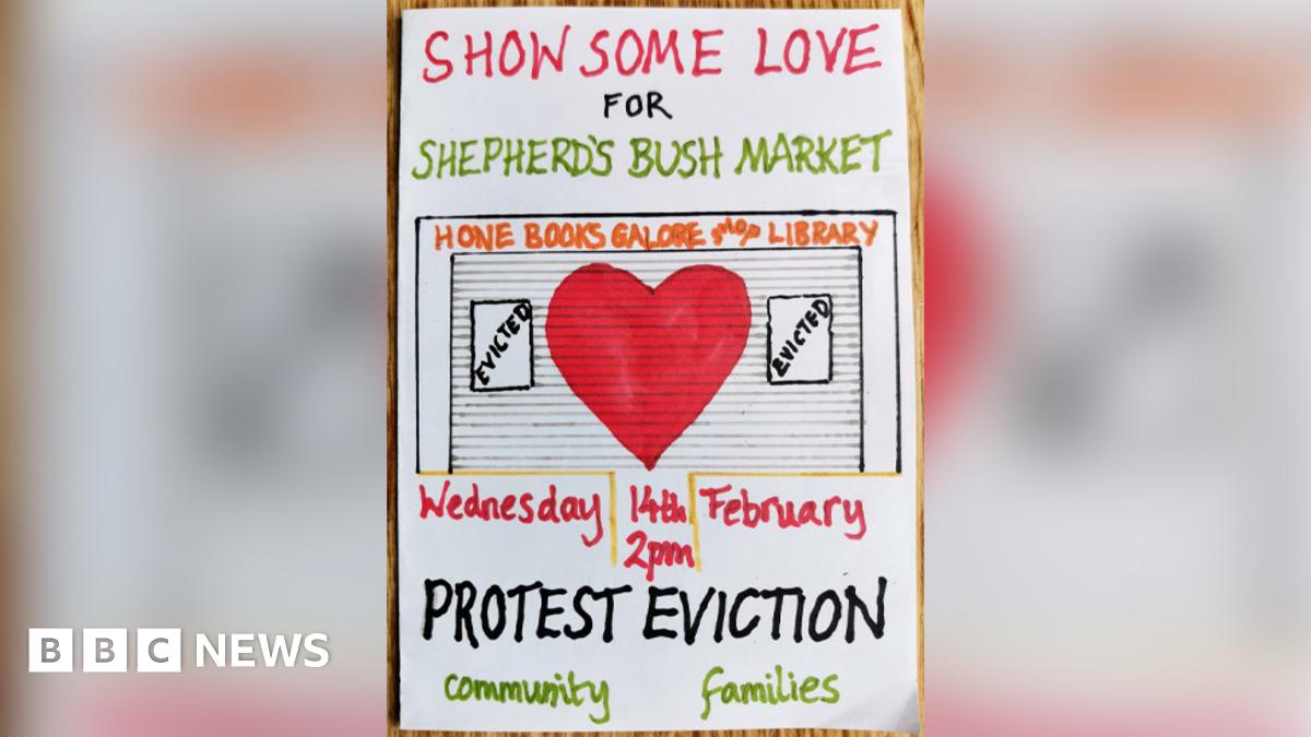 Shepherd's Bush Market: Protesters oppose trader's eviction - BBC News