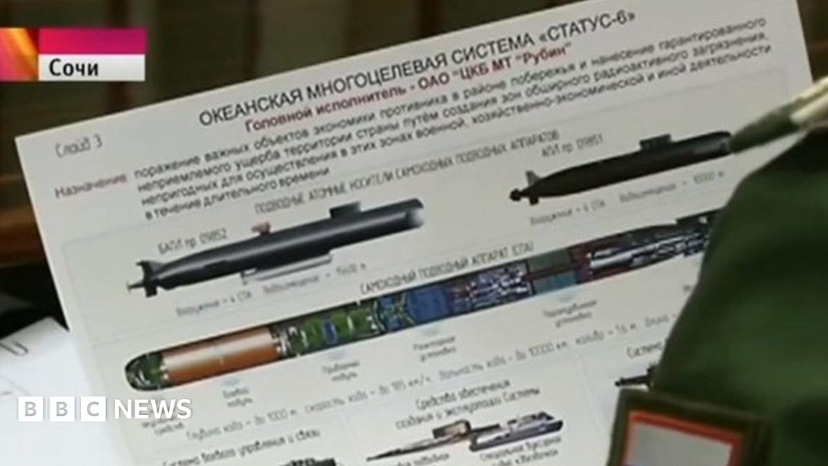Russia reveals giant nuclear torpedo in state TV 'leak' - BBC News