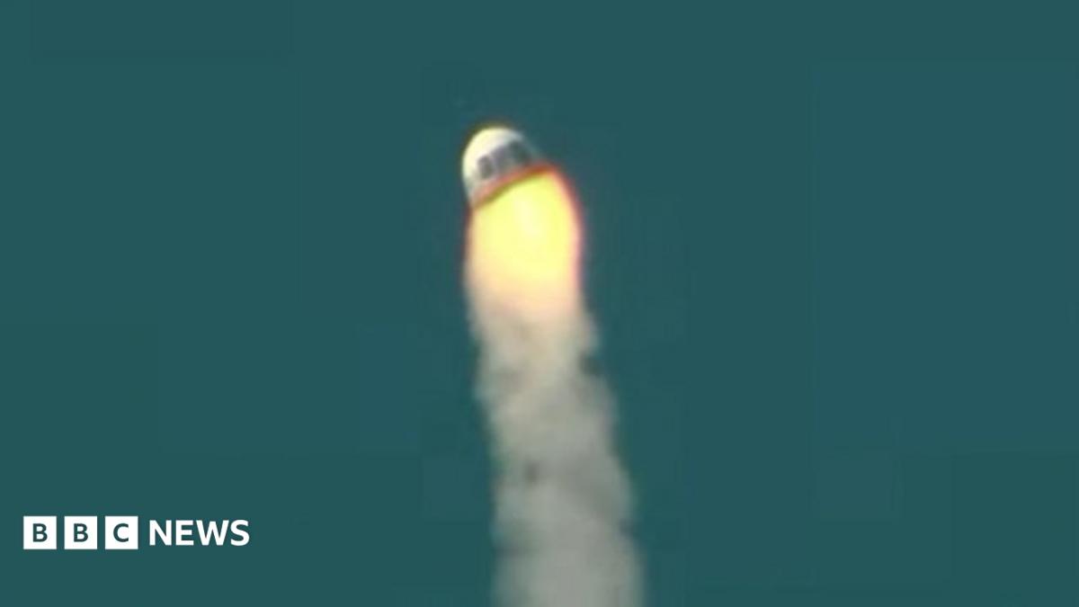 Jeff Bezos rocket malfunctions on trip to space - BBC News