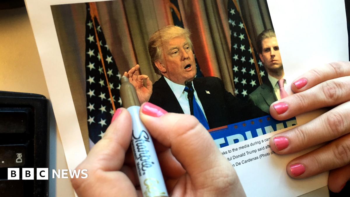 A history of Donald Trump, his 'tiny' fingers - and gold Sharpies - BBC ...