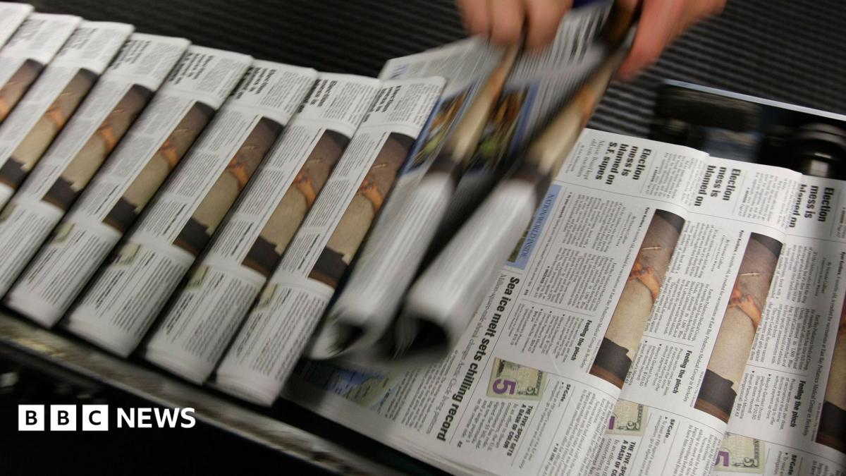 Why local US newspapers are sounding the alarm - BBC News