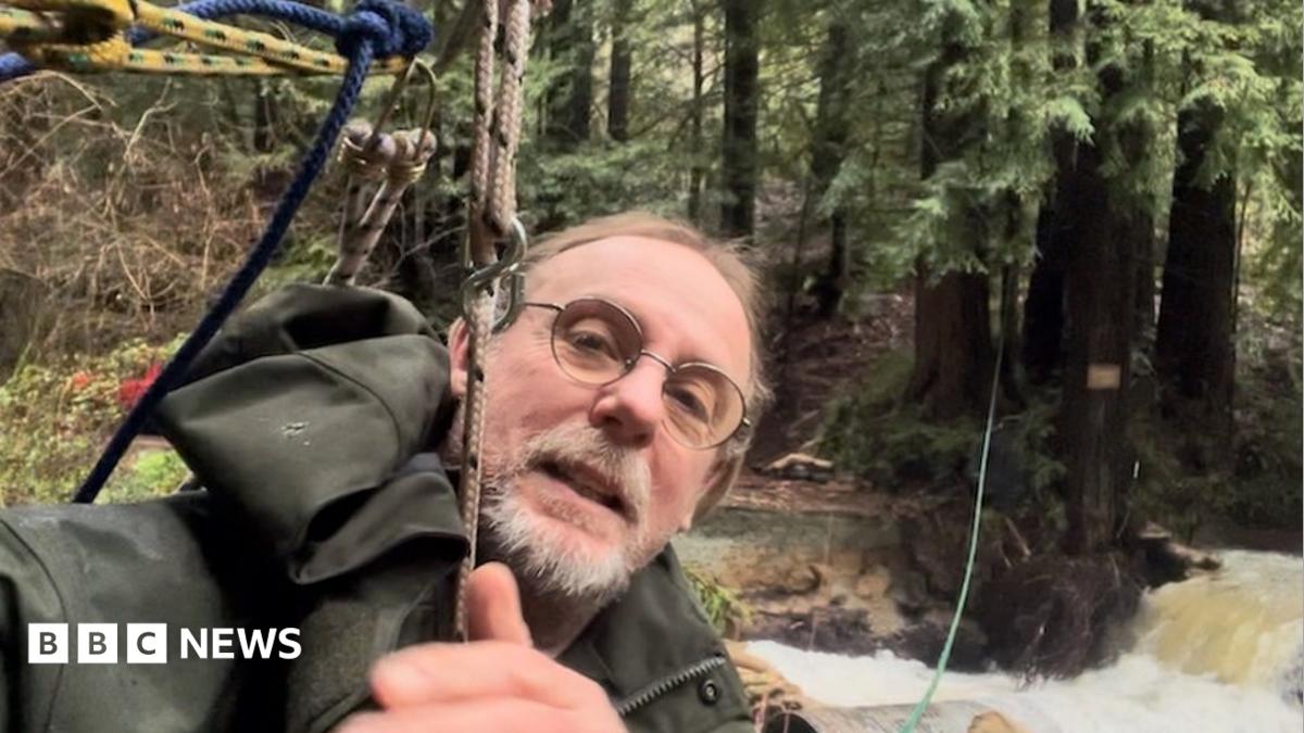 Zip line becomes a lifeline for California community cut off by storms ...