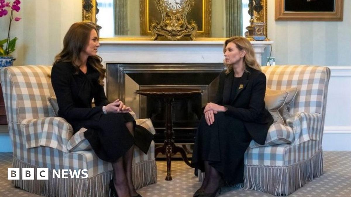 Ukraine's first lady says Queen shared Ukraine's values - BBC News