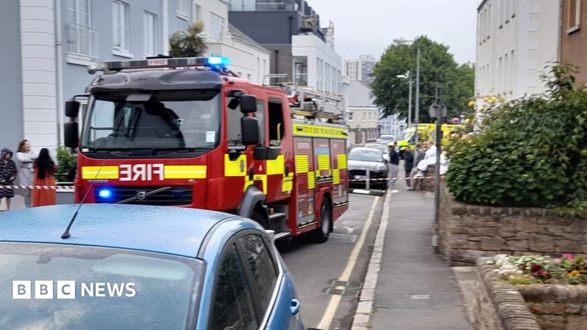 Pet thought to have started St Helier flat fire - BBC News