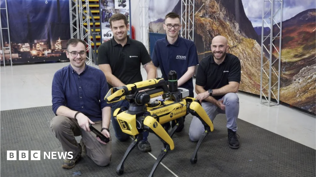 Sellafield nuclear waste clear up helped by robotic dog - BBC News