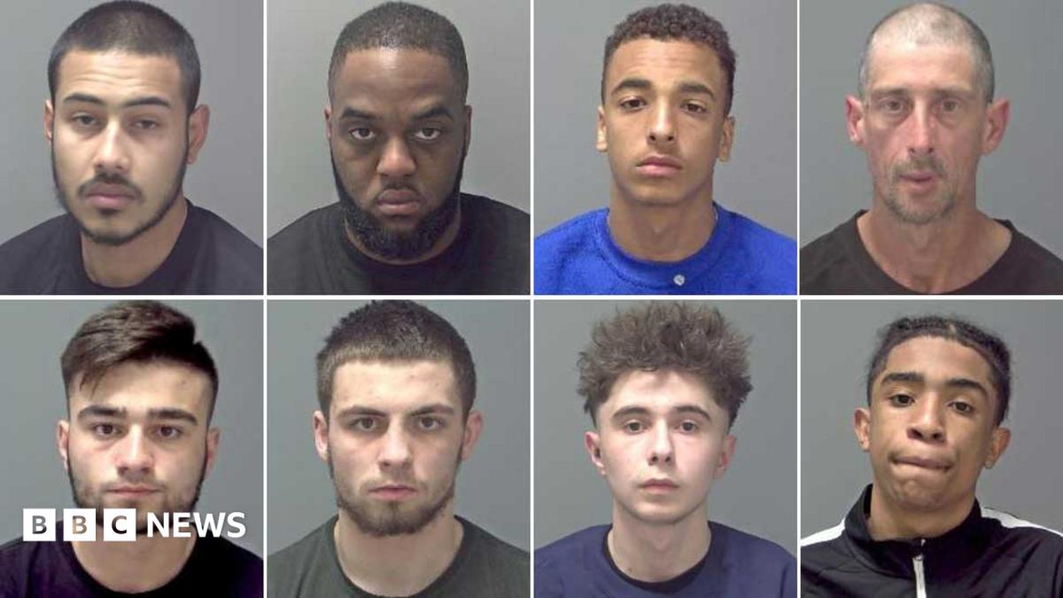 Eight members of Ipswich 'YouTube' drugs gang jailed - BBC News