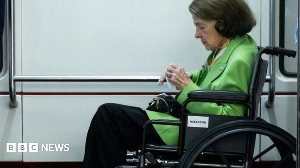 Dianne Feinstein taken to hospital after fall at home - BBC News