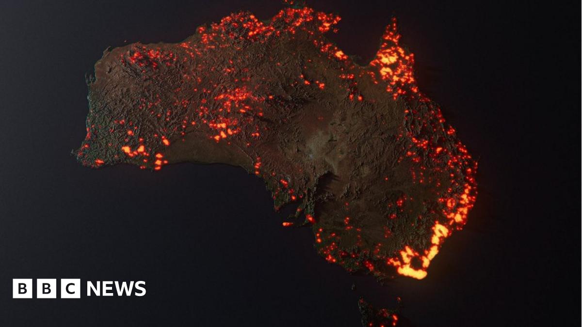 Australia fires: Misleading maps and pictures go viral - BBC News