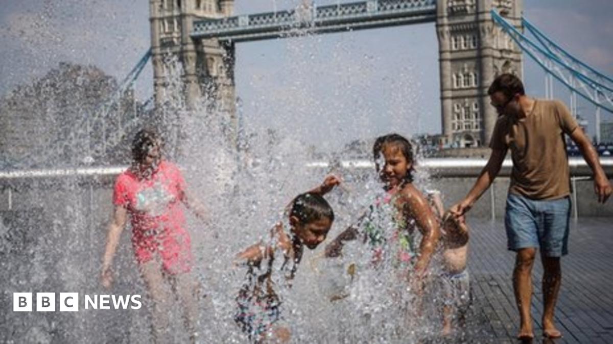 Climate change driven by humans made heatwave 'twice as likely' - BBC News