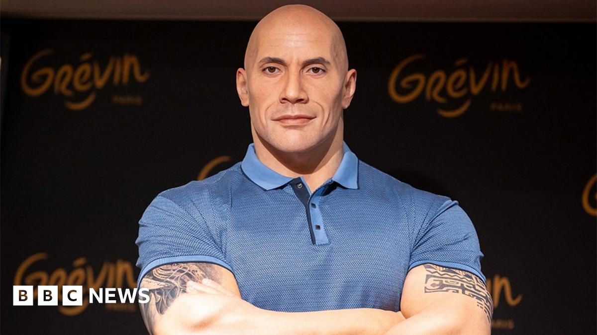 The Rock urges skin tone change to wax figure in Paris museum - BBC News