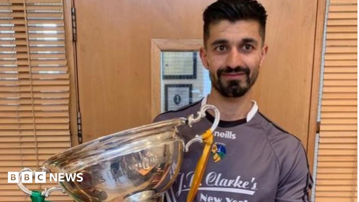 Iraqi-born hurler Zak Moradi revels in 'proudest' day - BBC News