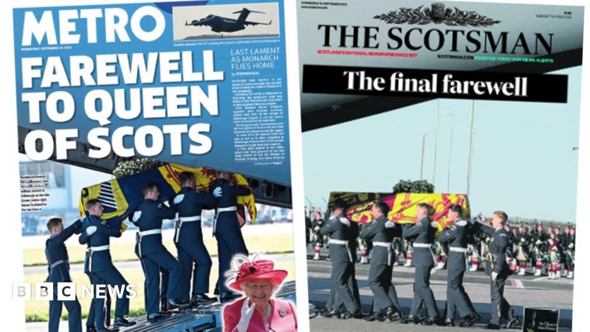 Scotland's papers: Nation bids final farewell to the Queen of Scots ...