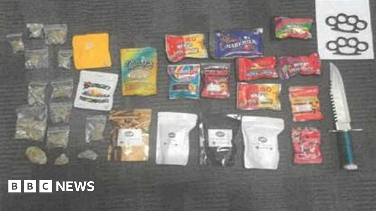 'Sweets laced with drugs' seized by police arresting teens - BBC News
