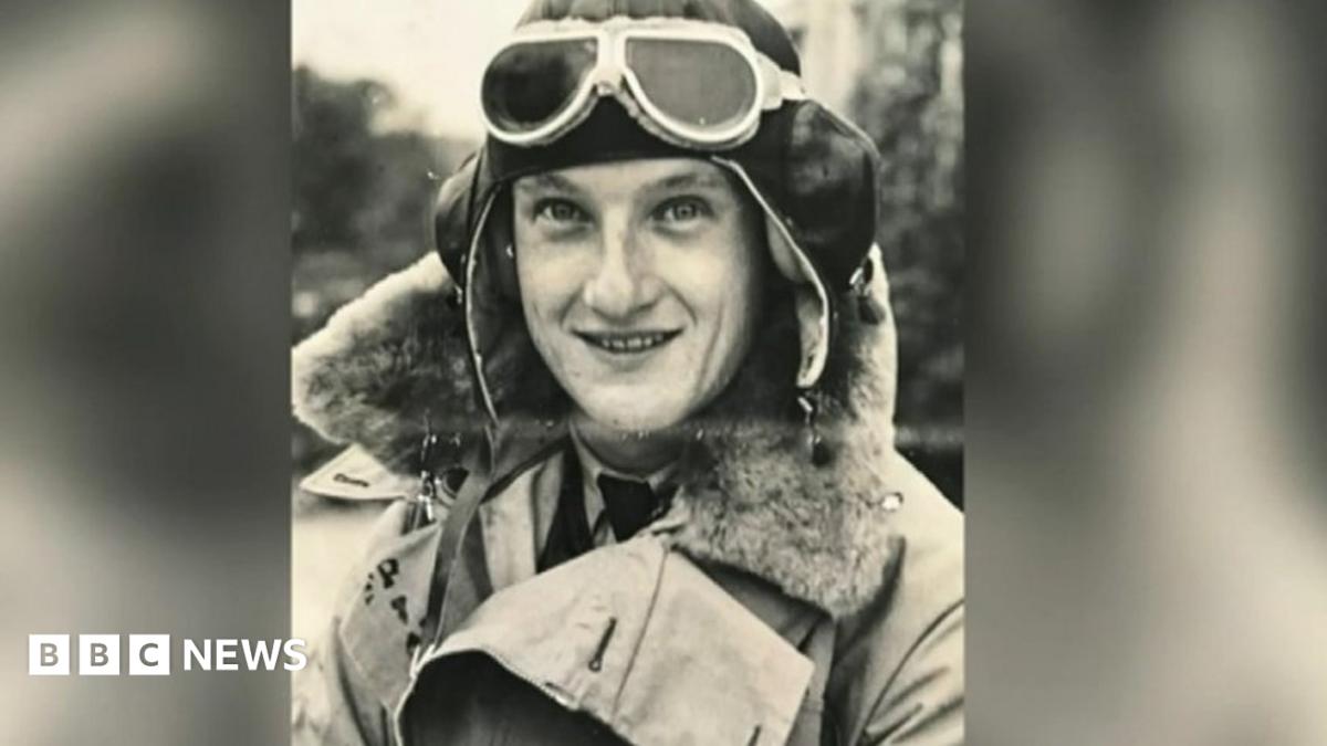 WW2 pilot and social media star Sydney Stevens dies aged 98 - BBC News