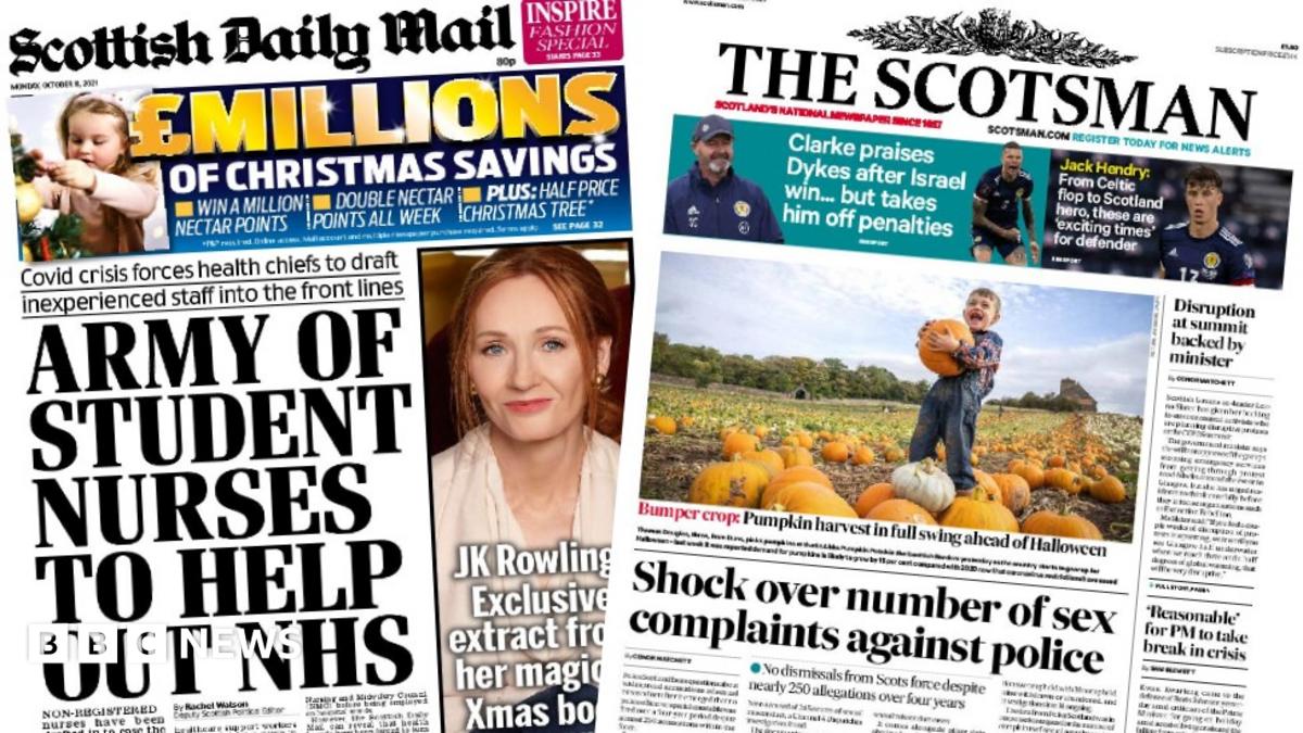 Scotland's papers: Student nurses drafted in and police assault claims ...