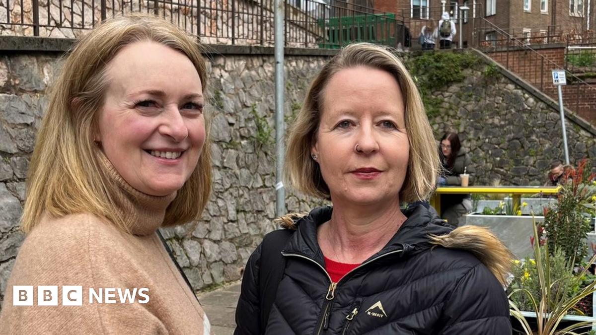 Exeter's city parklets provoke mixed reaction from public - BBC News