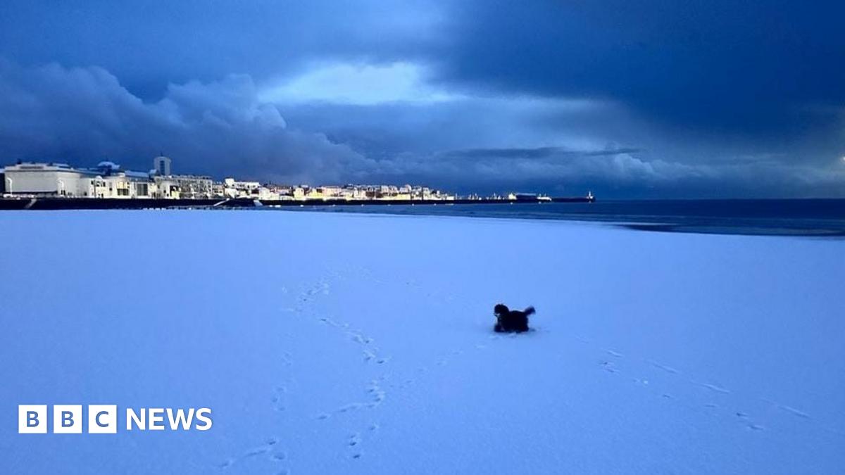 Disruption as East Yorkshire wakes up to snow - BBC News