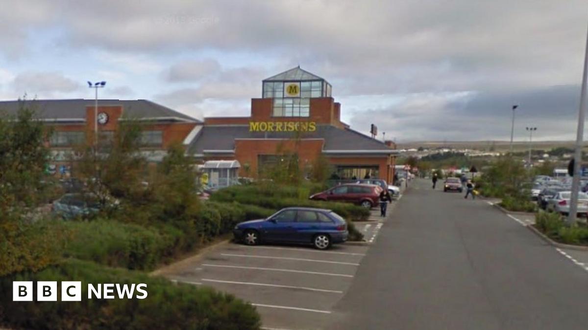 Ebbw Vale Morrisons car park crash leaves man badly injured - BBC News