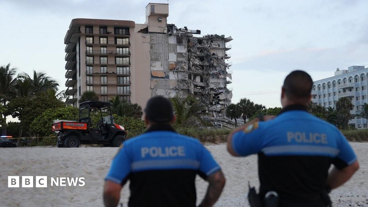Miami building collapse: 'It felt like an earthquake' - BBC News