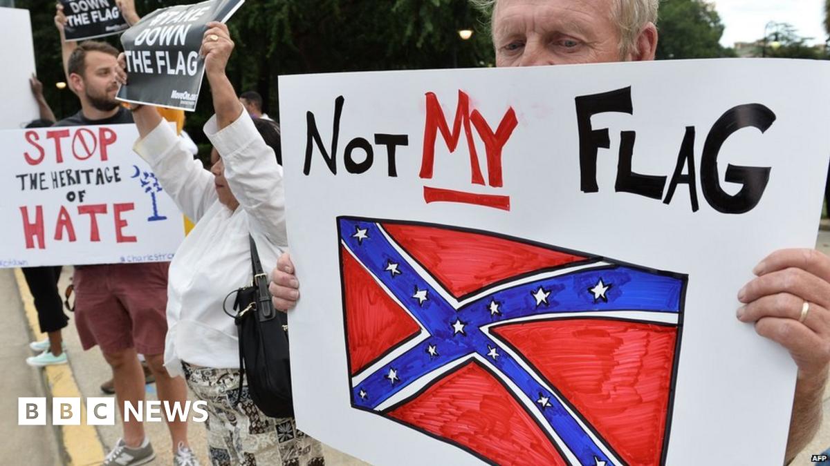 Confederate flag protests spread across US - BBC News