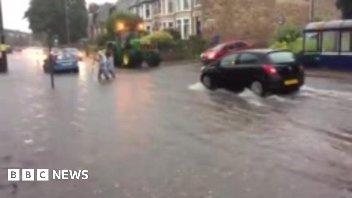 Lancashire flash floods hit homes and businesses - BBC News