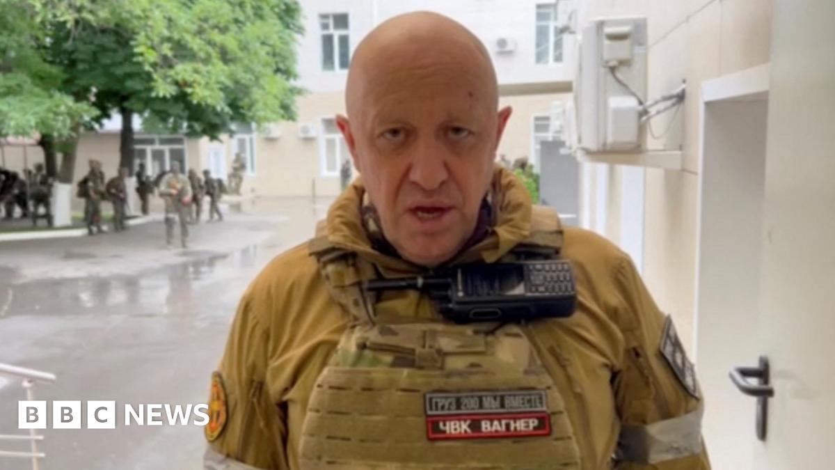 Putin under pressure as ally Yevgeny Prigozhin turns rebel - BBC News