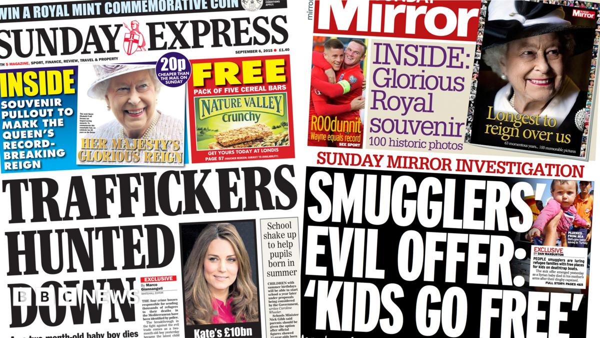 Newspaper headlines: Migrant traffickers, EU referendum and Wayne ...