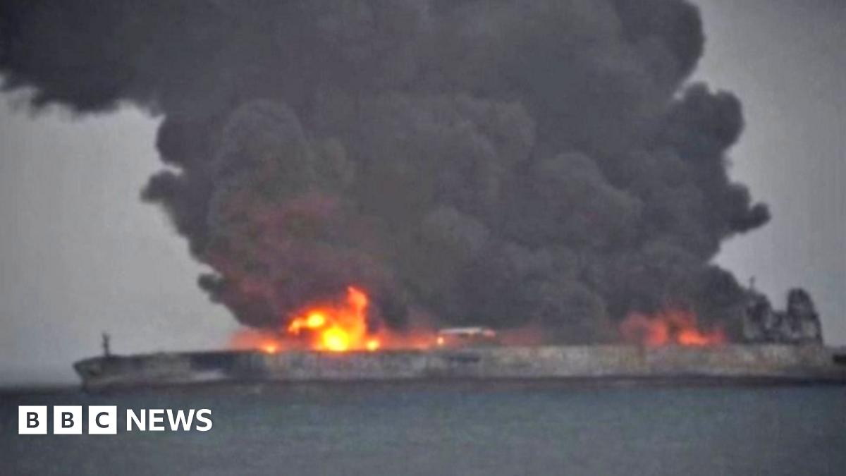 Sanchi: Burning tanker off Chinese coast 'in danger of exploding' - BBC ...