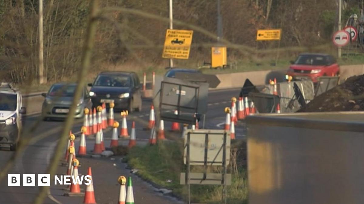 'Serious questions' on £51m A465 road overspend - BBC News