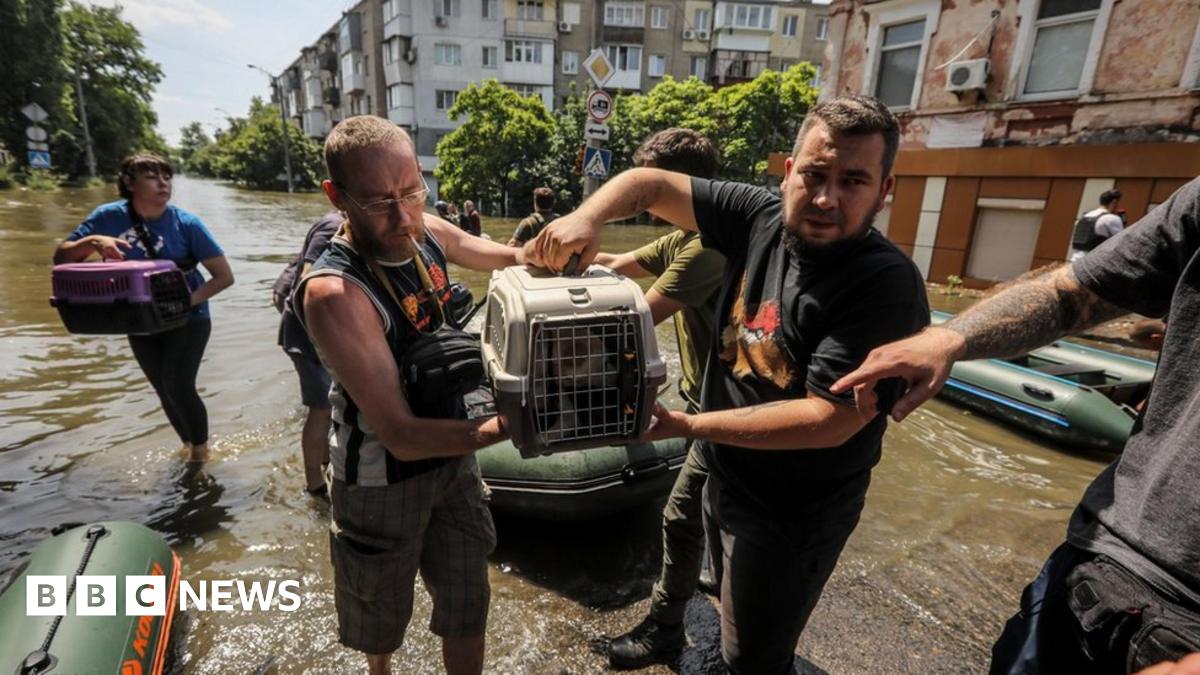Ukraine war: Twenty-nine communities flooded after dam breach, says ...