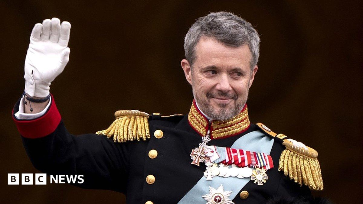 King Frederik: Tens of thousands turn out for succession - BBC News