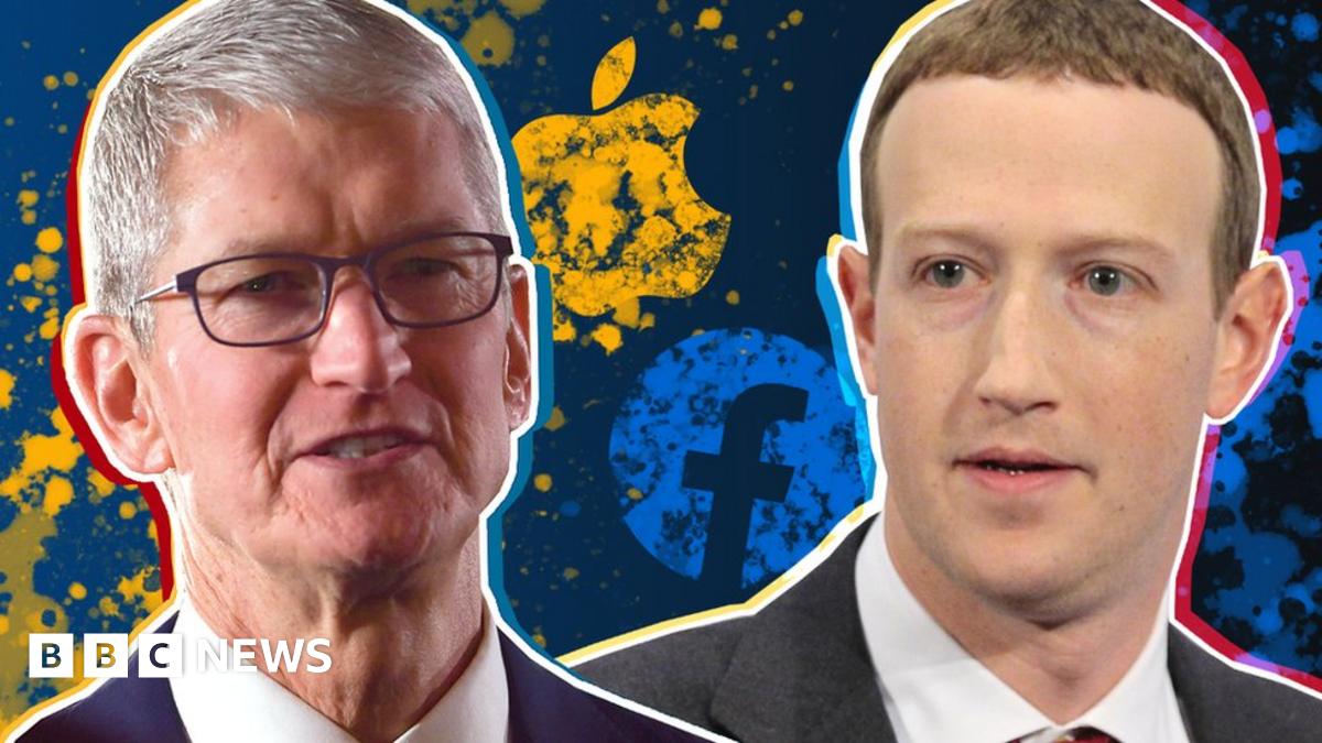 Facebook pours fuel on Apple privacy row - BBC News