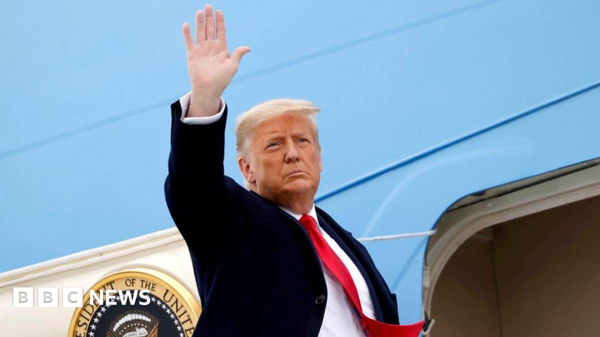 Donald Trump's farewell: We did what we came to do - BBC News