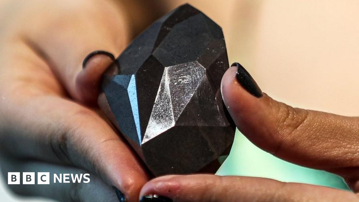 The Enigma: Mysterious black diamond up for auction - BBC News