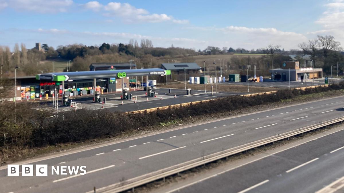 Elmswell Services on the A14 open again after safety repairs - BBC News