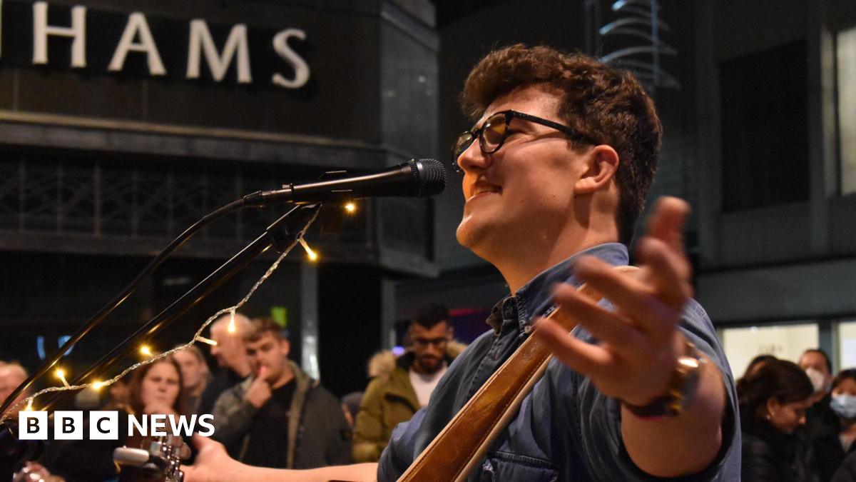 Is Leeds safe for buskers? City performers give their views - BBC News