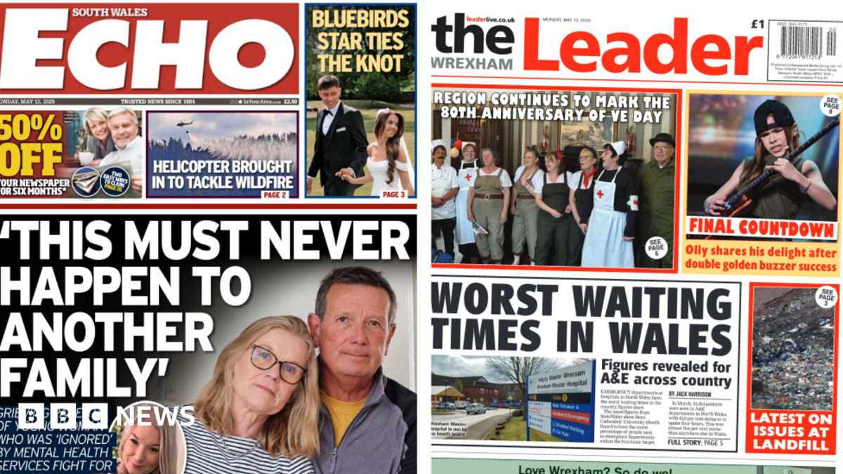 Wales' papers: Grieving parents fight for change and wait time woes ...