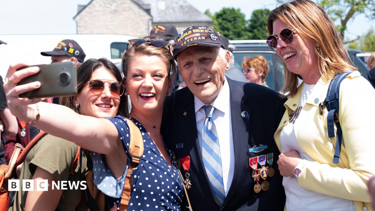 'They gave us freedom' - D-day veterans celebrated in Normandy - BBC News