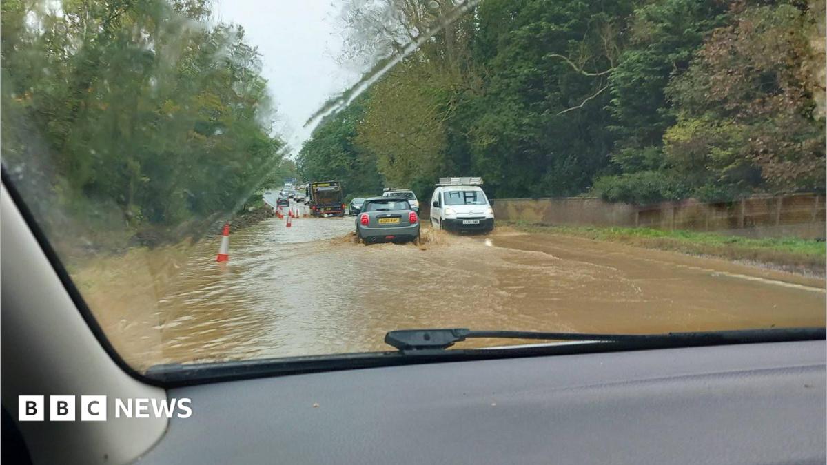 A47 flooding: Engineers work to repair pipe ahead of Storm Ciarán - BBC ...
