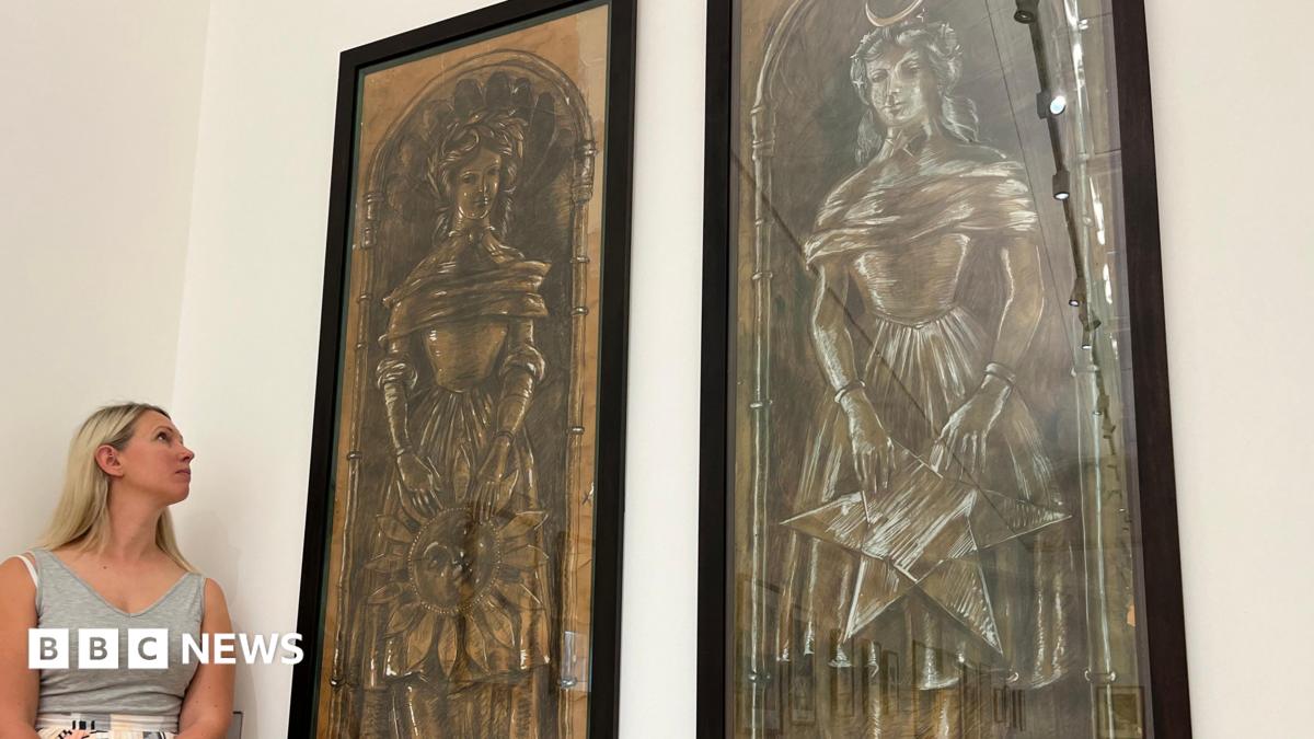Goddess work displayed at Leeds Art Gallery after restoration - BBC News