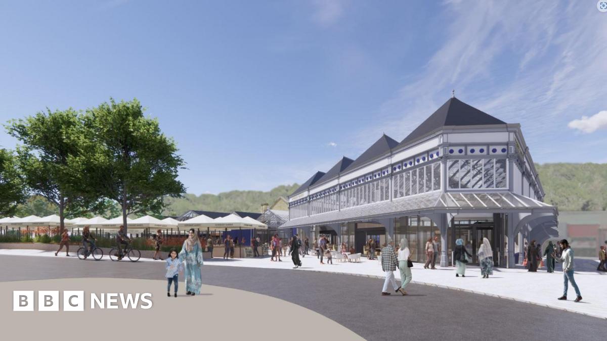 Traders move into shipping containers for Dewsbury market revamp - BBC News