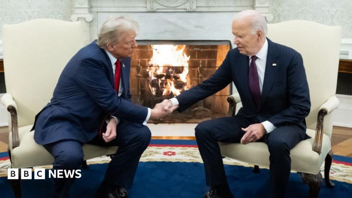 Biden and Trump promise smooth transition in White House meeting - BBC News