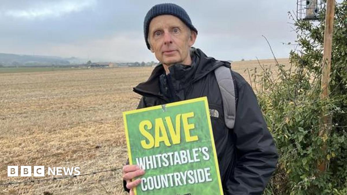 Whitstable campaigners fight to stop 1,350-home development - BBC News