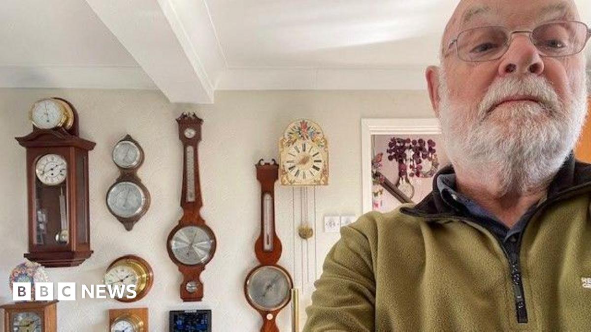 Suffolk clock enthusiast prepares to change 52 timepieces at home - BBC ...