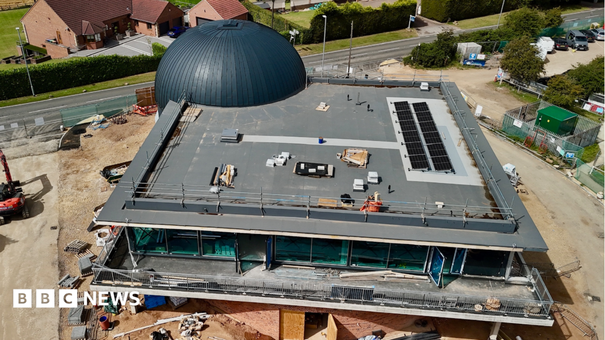 Sherwood Observatory: Construction of planetarium nearly complete - BBC ...