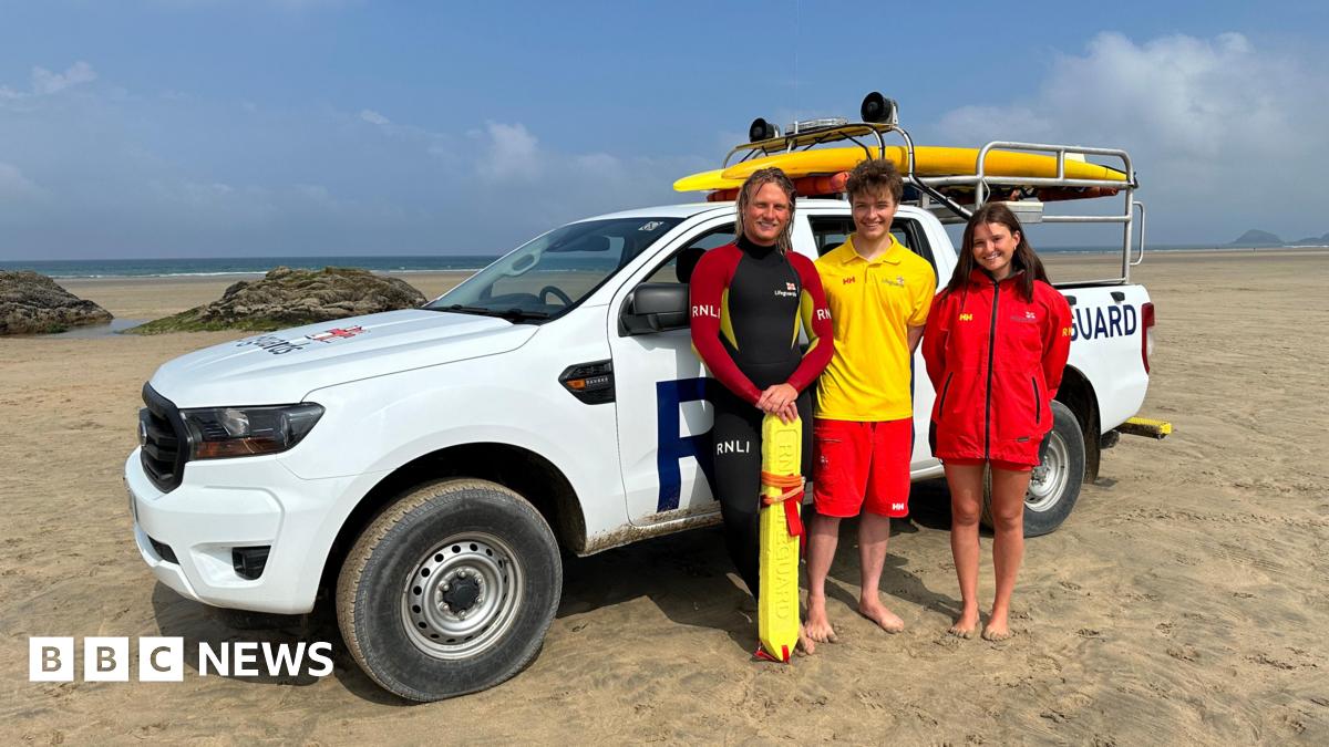 RNLI: Cornwall beachgoers issued 'float to live' advice - BBC News
