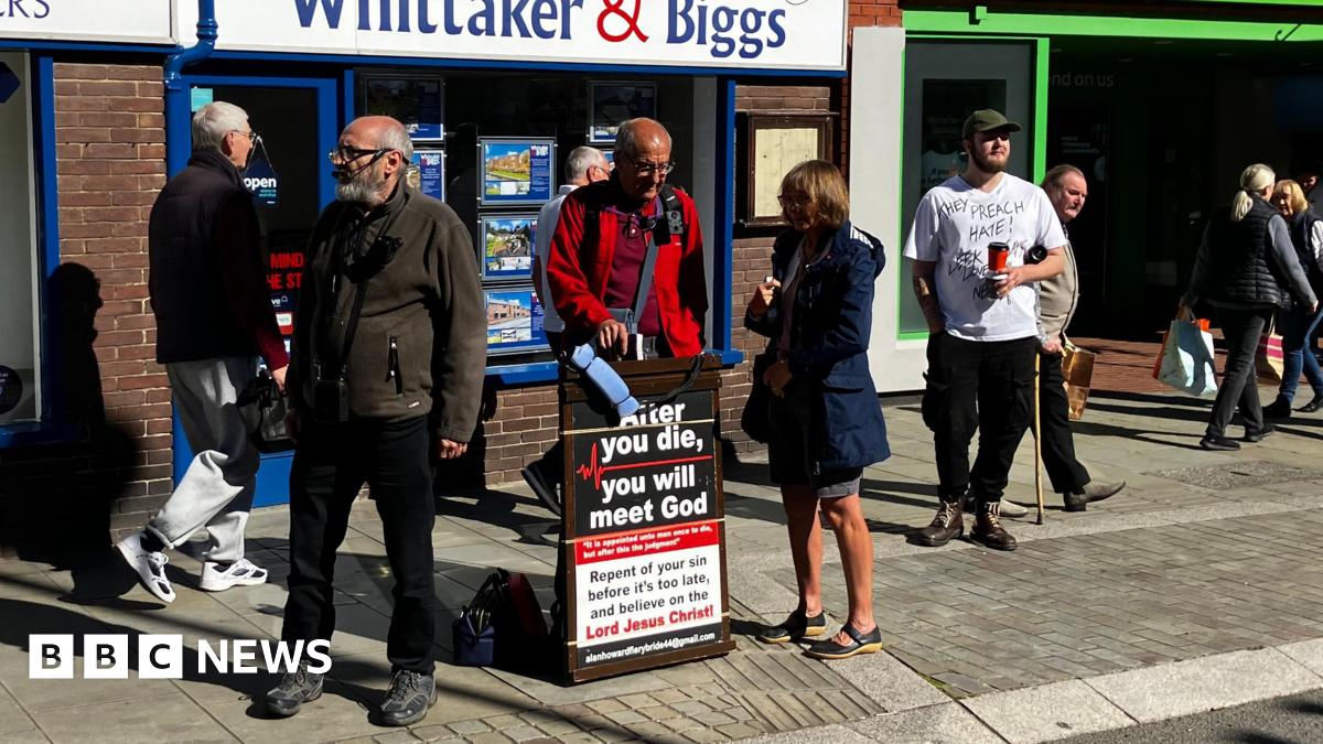Anger won't make us leave Leek, say religious preachers - BBC News