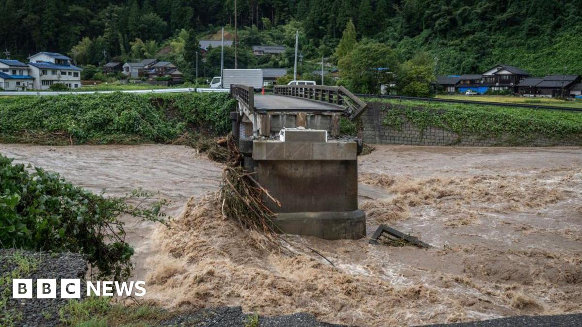 Six dead after record rain causes floods in Japan's Ishikawa - BBC News