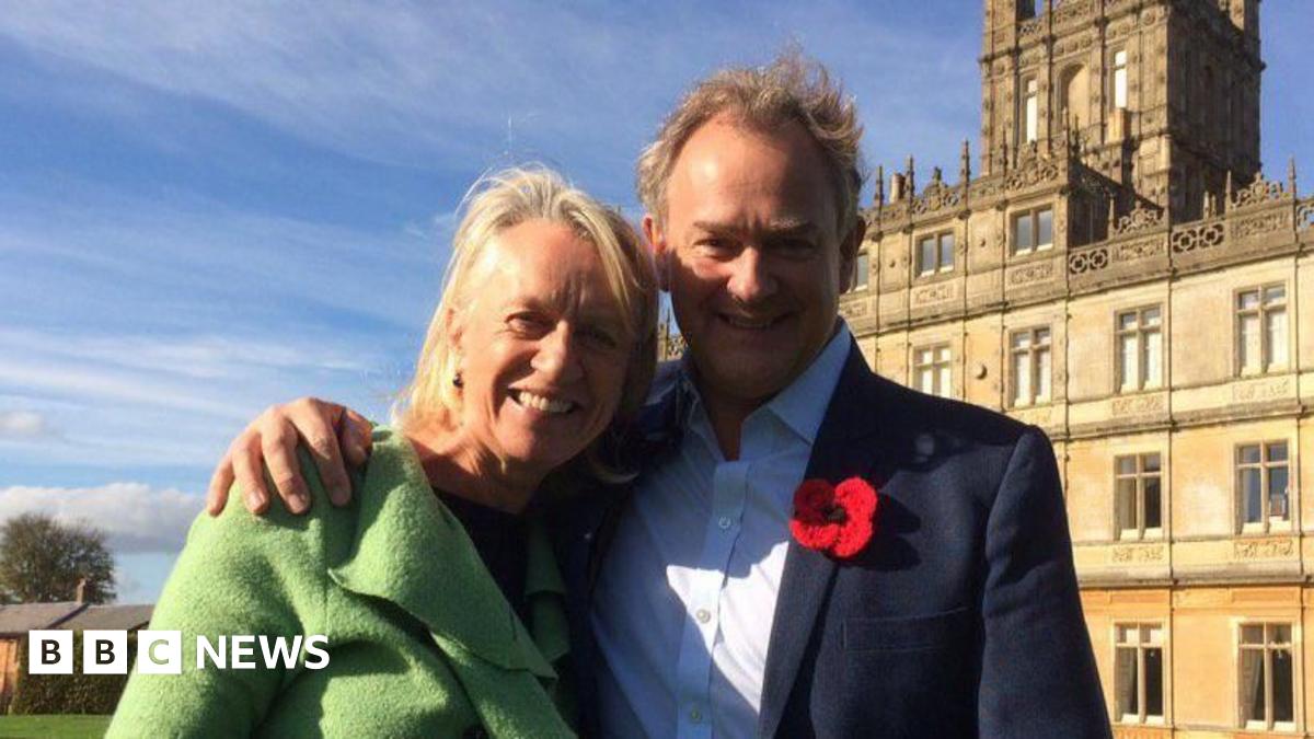 Sally Taylor: Famous faces say goodbye to 'broadcasting legend' - BBC News