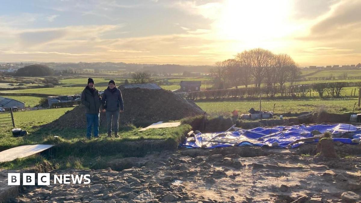 Archaeologists discover 'ancient monument' on Wigan farm - BBC News